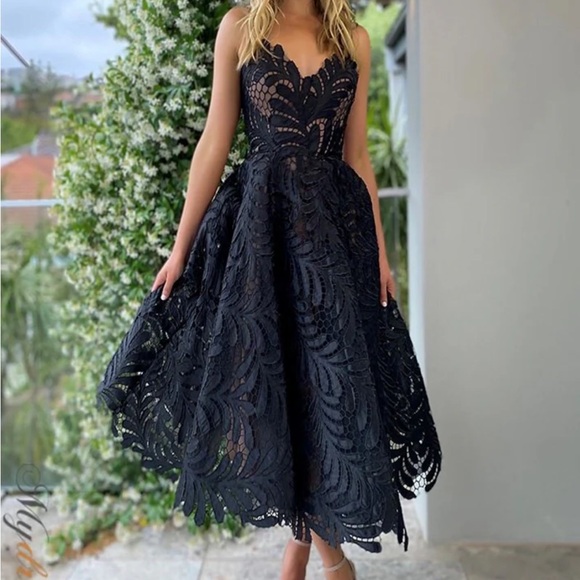 iness couture | Dresses | Nicoletta Jx53 Aline Midi Dress | Poshmark